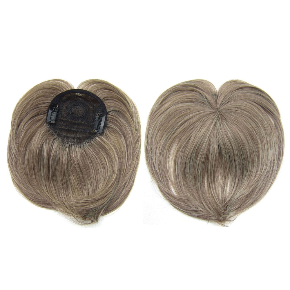 Silky Clip-On Hair Topper Wig Invisible One Piece Wig Silk Base Hair ...