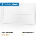 Bottle Labels - Not Waterproof - 8 x 2.5 - Pack of 400 Labels, 100 ...