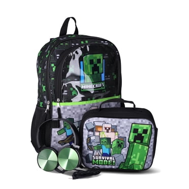 Minecraft Creeper 16'' Laptop School Bag for Boys & Girls, Kids Bookbag ...