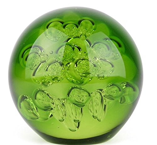 Round Ball Glass Unusual Paperweight Art Glass 4" Large Spa Bubble ...