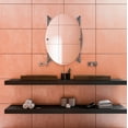 Carolina Collection Oval Frameless Rail Mounted Mirror - Walmart.com