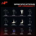 A-Premium 230PCS (23 Sizes/40 oz) Bumper Fender Retainer Clips Kit ...