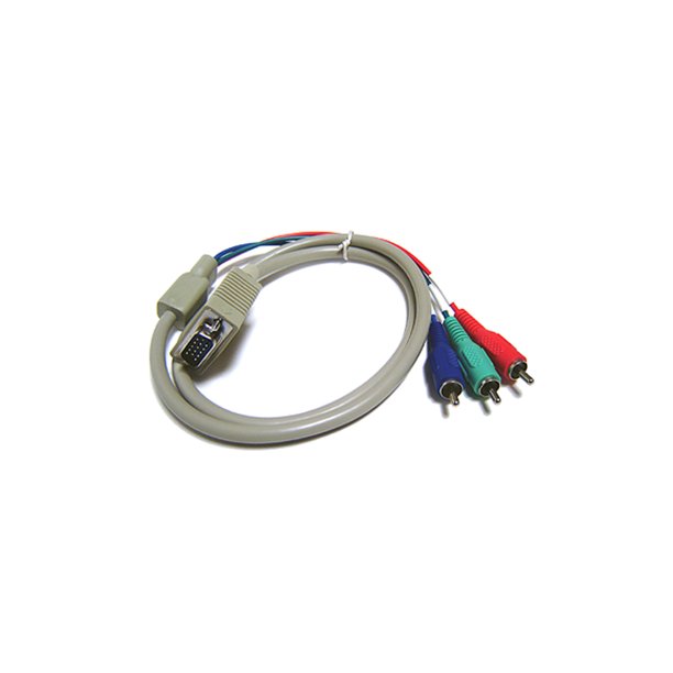 D-sub HD-15 Pin VGA To 3 RCA Component RGB Adapter Cable - Walmart.com ...