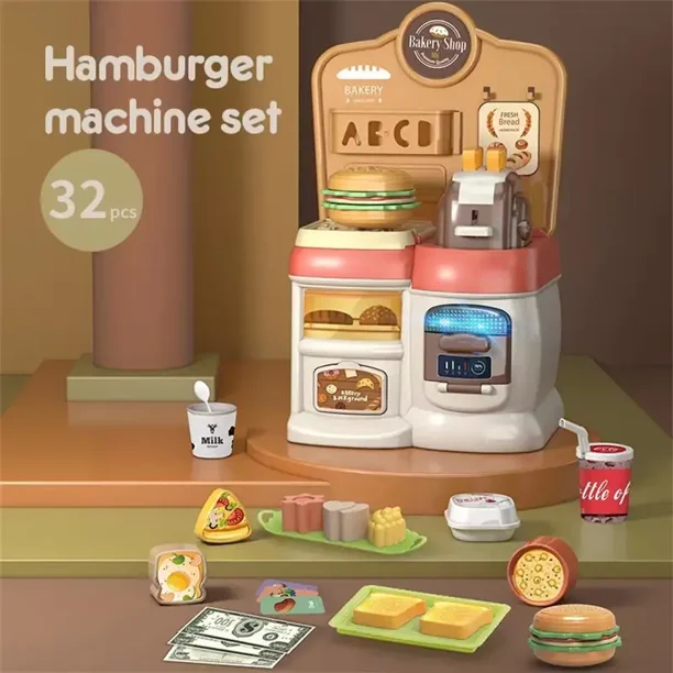 Kitchen Toys, Simulated Chef Light Music Pretend Cooking Food Game ...