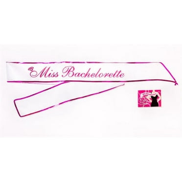 White Obsessed Sash for Women, Bachelorette Parties - Walmart.com