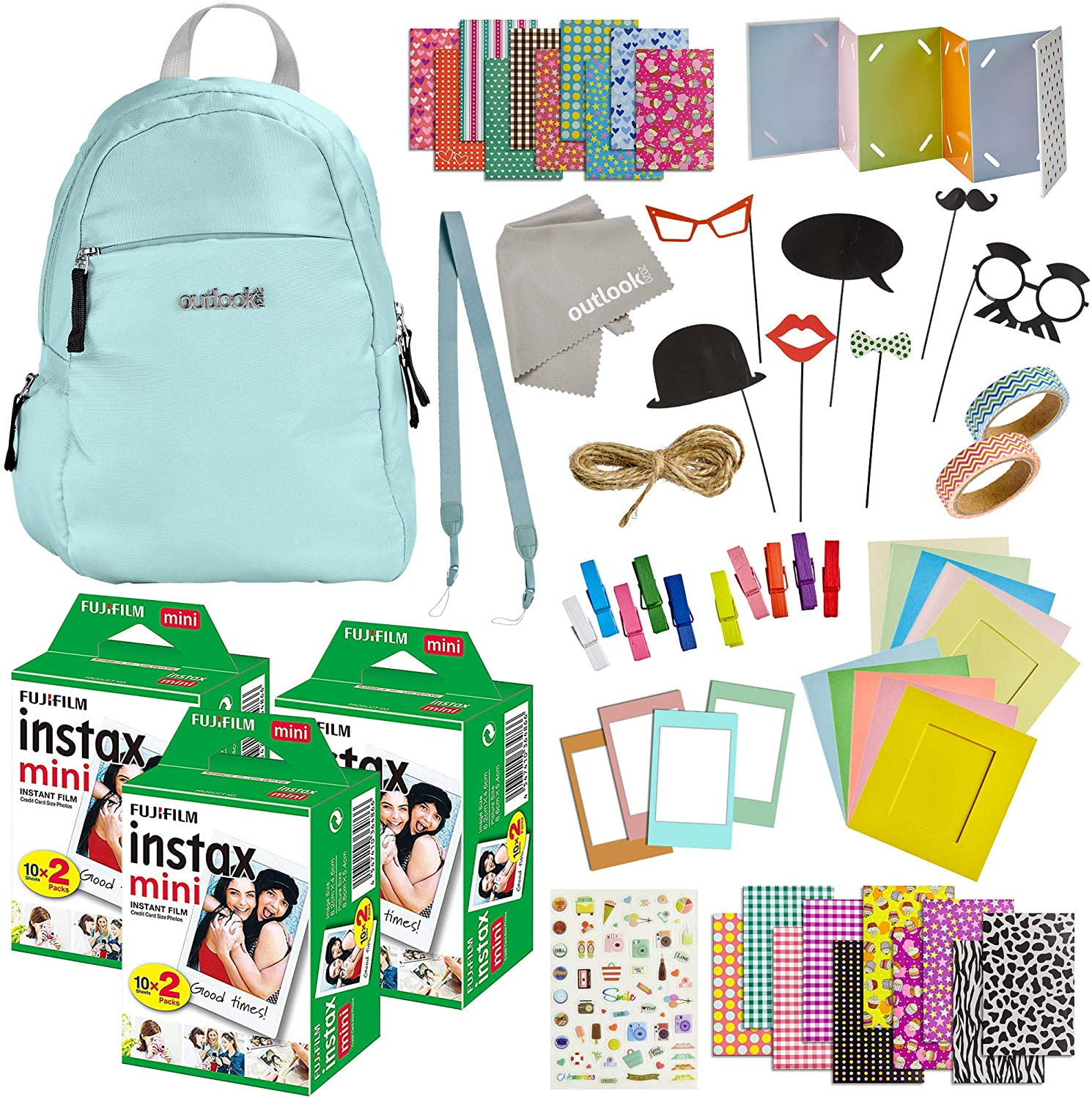 100 Piece Instax Mini 9 Camera Accessories - Travel Kit Bundle ...