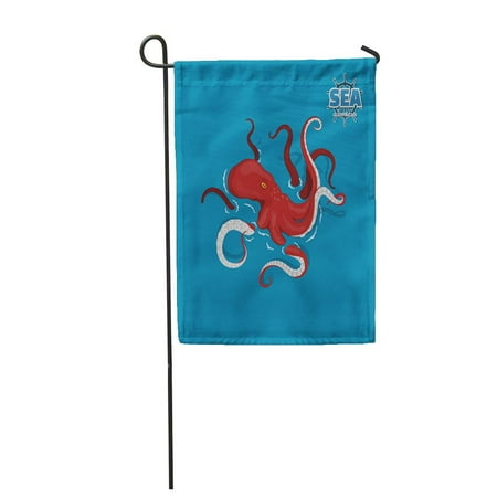 JSDART Adventure Giant Red Octopus on Blue Sea Monster Kraken in ...