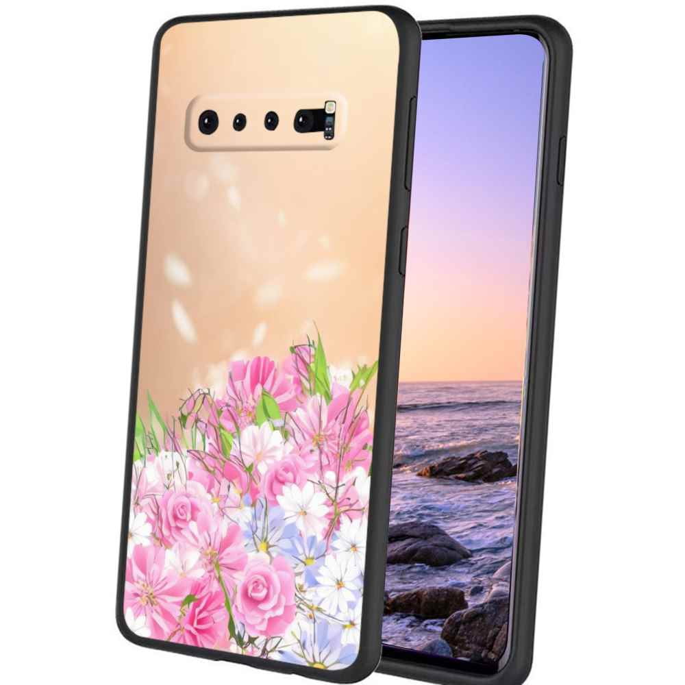 Compatible with Samsung Galaxy S10+ Plus Phone Case, Floral-Flowers ...