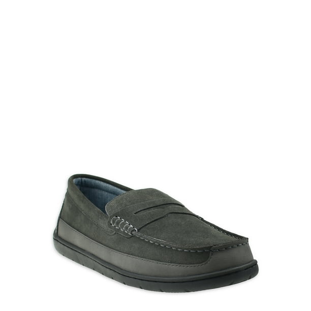 George Men's Genuine Suede Penny Loafer Slipper - Walmart.com