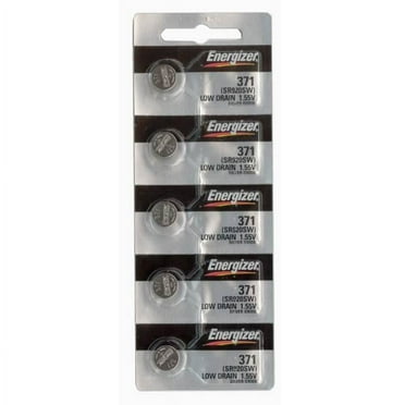 Energizer 371 370 Silver Oxide Watch Battery, 1.55V, SR920W SR920SW, 5 ...
