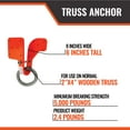 Malta Dynamics Made in US Truss Anchor for 2" x 4" Wooden Truss with ...