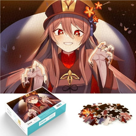 Genshin Impact Klee 1000 Piece Circular Puzzle Brain Intelligence Challenge 26.5"x26.5" Great ...