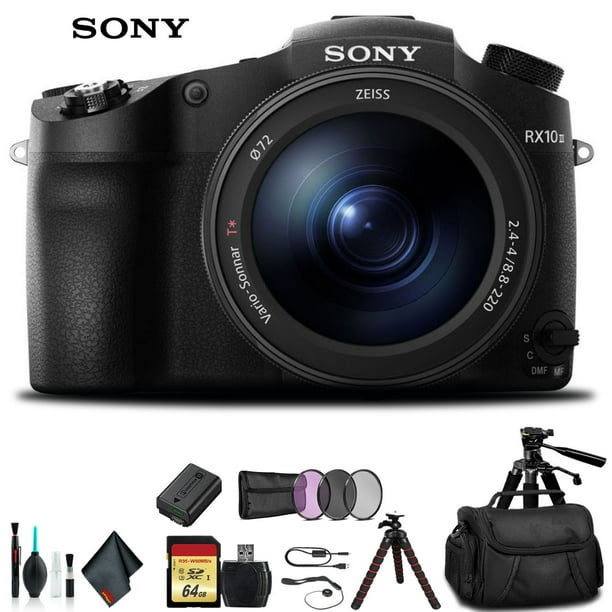 Sony Cyber-Shot DSC-RX10 IV Camera DSCRX10M4/B with Soft Bag, Tripod ...