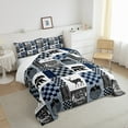 Adult Cabin Comforter Set Full, Retro Rustic Lodge Bedding Set Bear Deer Elk Duvet Insert ...