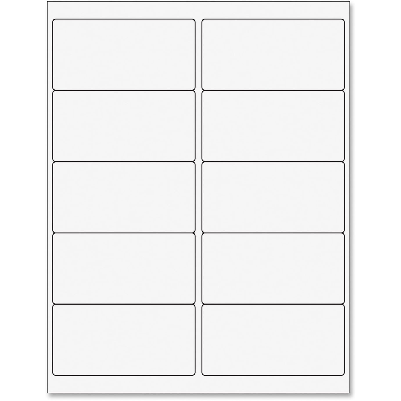 Ace Label Systems 10-UP Sheet, Label: 2 x 4 (AVERY Sized) - Walmart.com