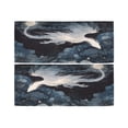 BZSMCE Set of 2 Pieces Window Curtains In Moon-dust Wyrm Pattern ...