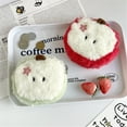 Headphone Storage Bag for Girls and Women Plush Coin Purse Earphone ...