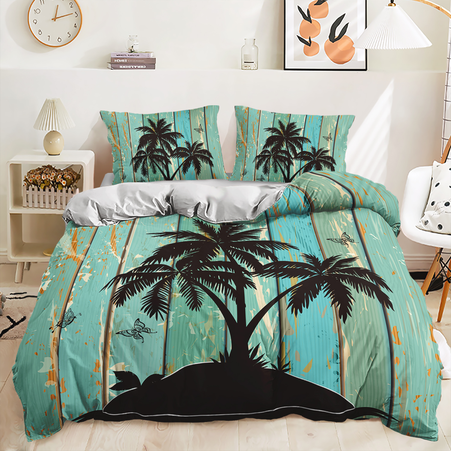 Hosima 3-Piece 3D Digital Duvet Cover With Pattern Composed Of Multiple ...