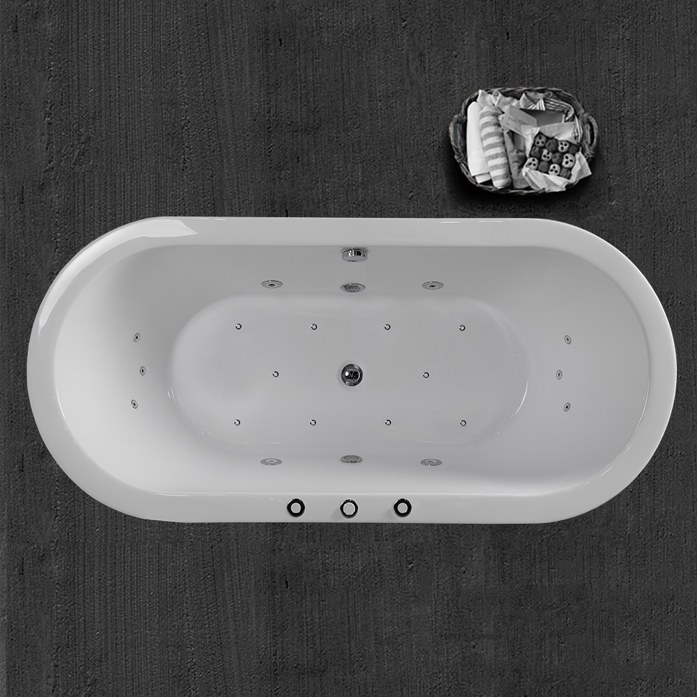 WOODBRIDGE 67 X 32 Freestanding Bathtub Whirlpool Water Jetted And WOODBRIDGE 67 X 32 Freestanding Bathtub Whirlpool Water Jetted And