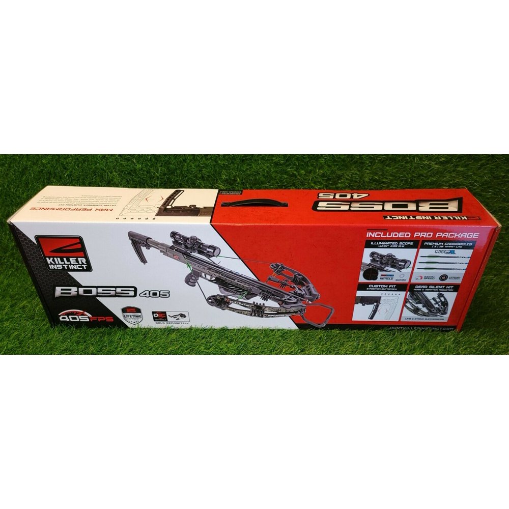 Killer Instinct Boss 405 Crossbow Kit w/ Illuminated 4x32 Scope - 1104 - Walmart.com - Walmart.com