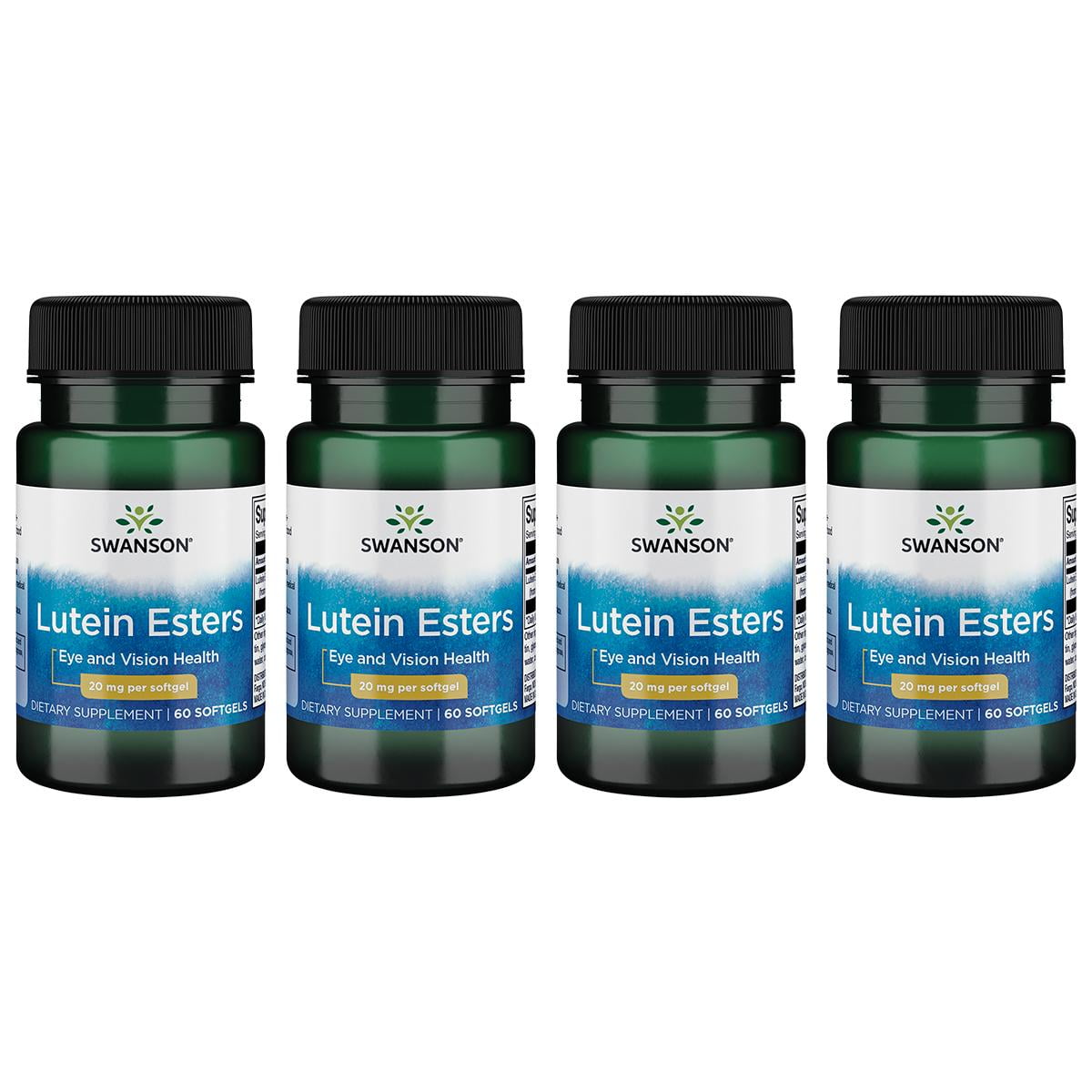 Swanson Lutein Esters 20 mg 60 Sgels 4 Pack - Walmart.com