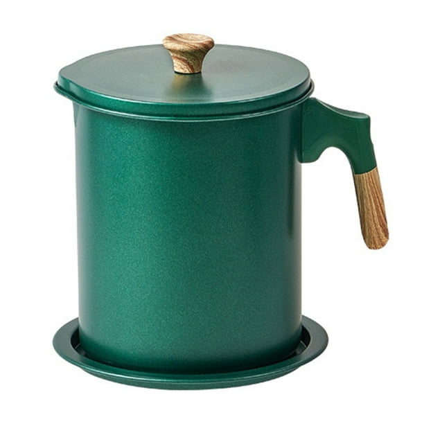 Oubit Cooking Oil Can,Oil Strainer Pot 1.4L Wood Grain Oil Strainer Oil ...