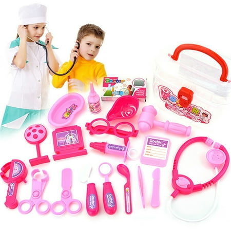 20PCS Children Doctor Pretend Game Toys Injection Stethoscope Kit ...