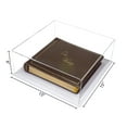 Better Display Cases Clear Acrylic Book Display Case with White Base ...