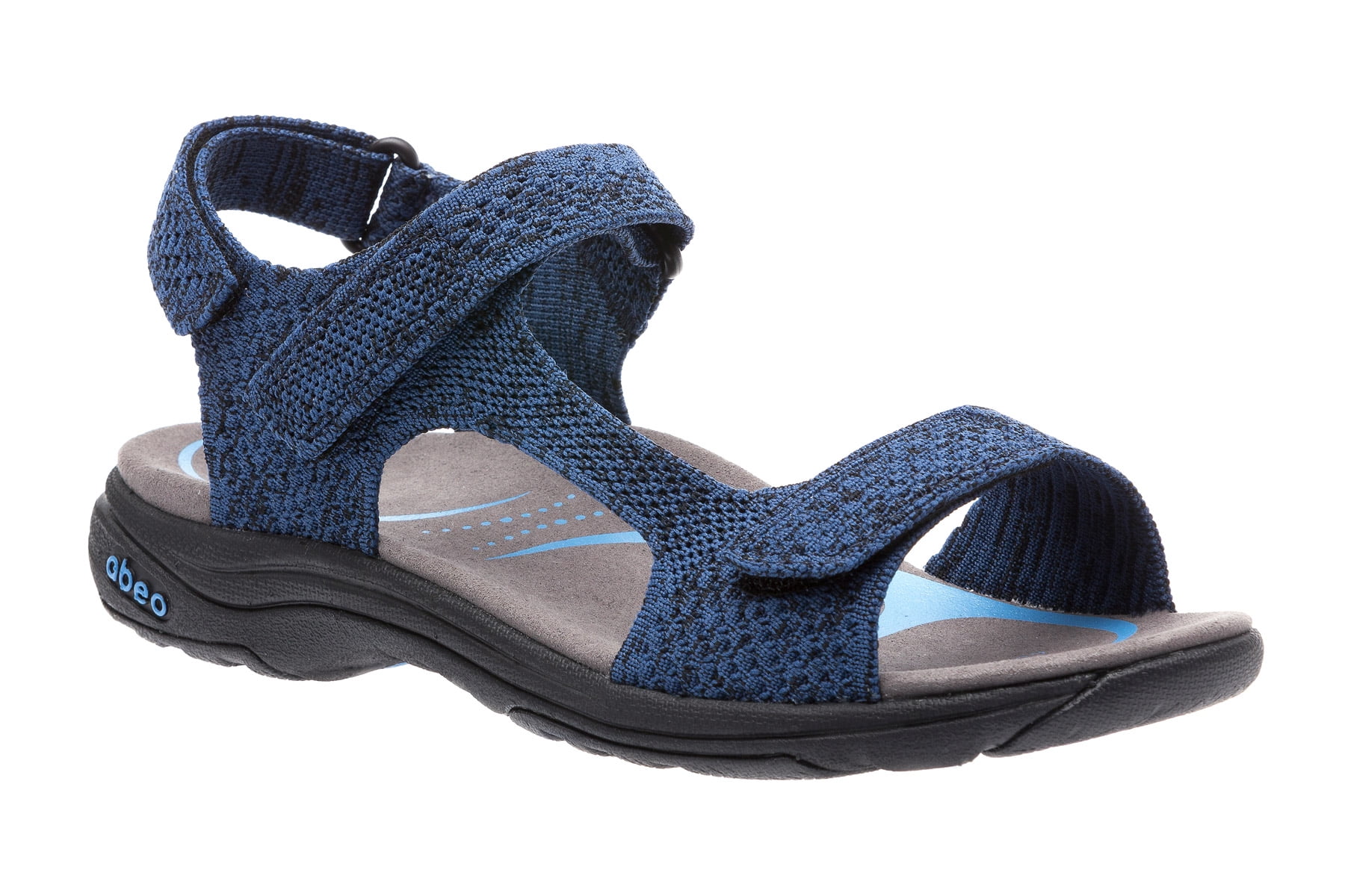 ABEO Women's Gabi Post - Low Heel Sandals in Blue - Walmart.com