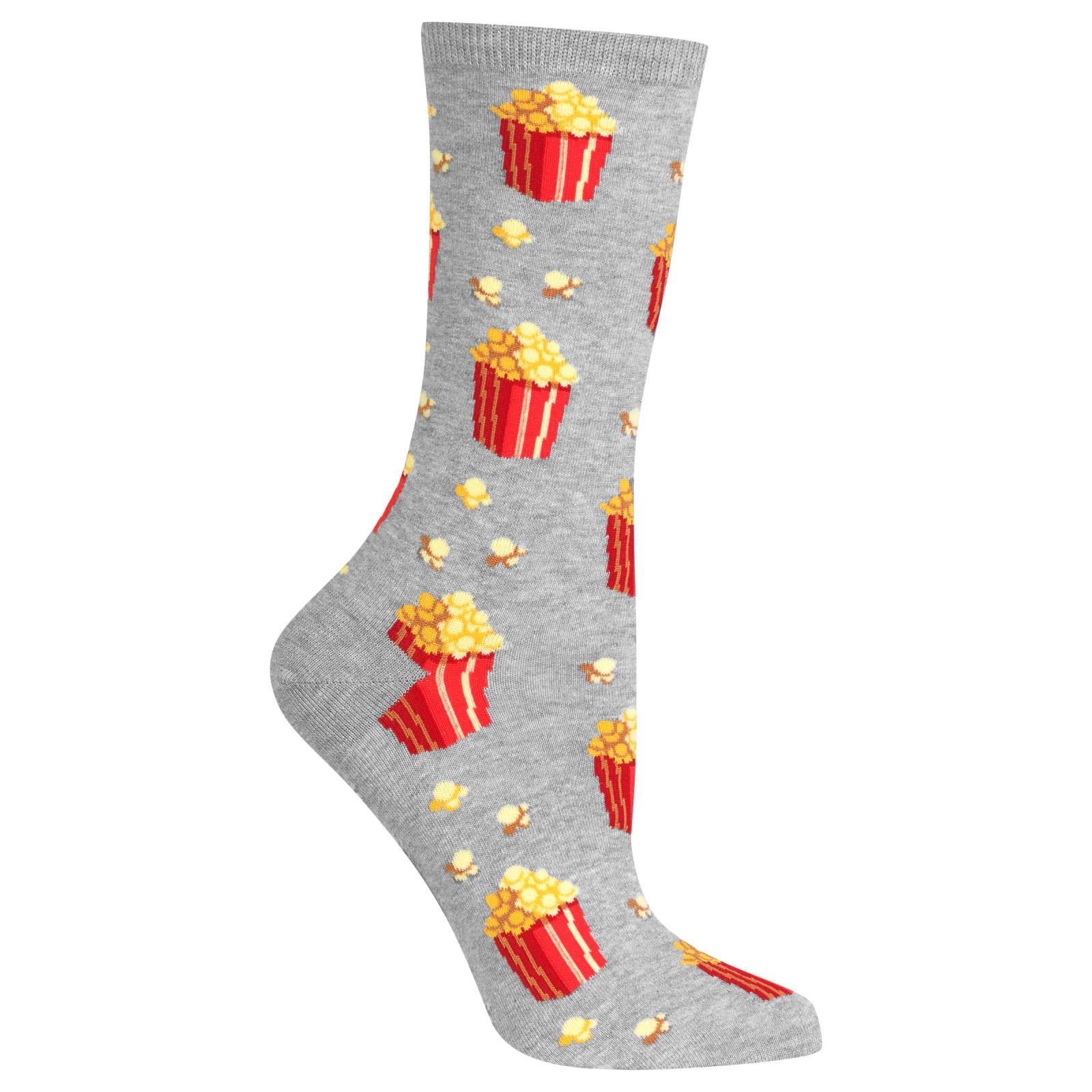 Hot Sox Womens Popcorn Crew Socks - Walmart.com