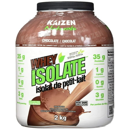 Kaizen Naturals Whey Isolate Protein Powder, 2 kg, Chocolate - Walmart.ca