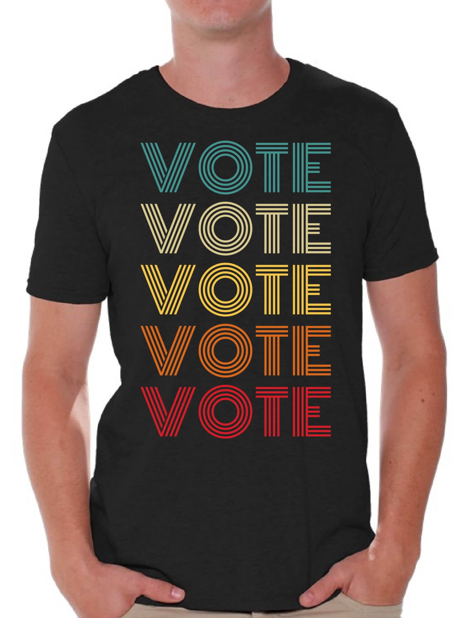 Awkward Styles Vote Shirt Mens Election 2020 Shirt Color Vote Pattern ...