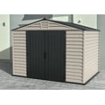DuraMax StoreMax Plus 10.5x8 Ft Outdoor Shed with Molded Floor, Durable ...