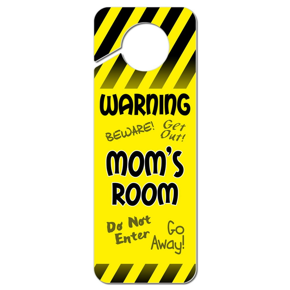 Mom Family Do Not Disturb Plastic Door Knob Hanger Warning Room Sign ...