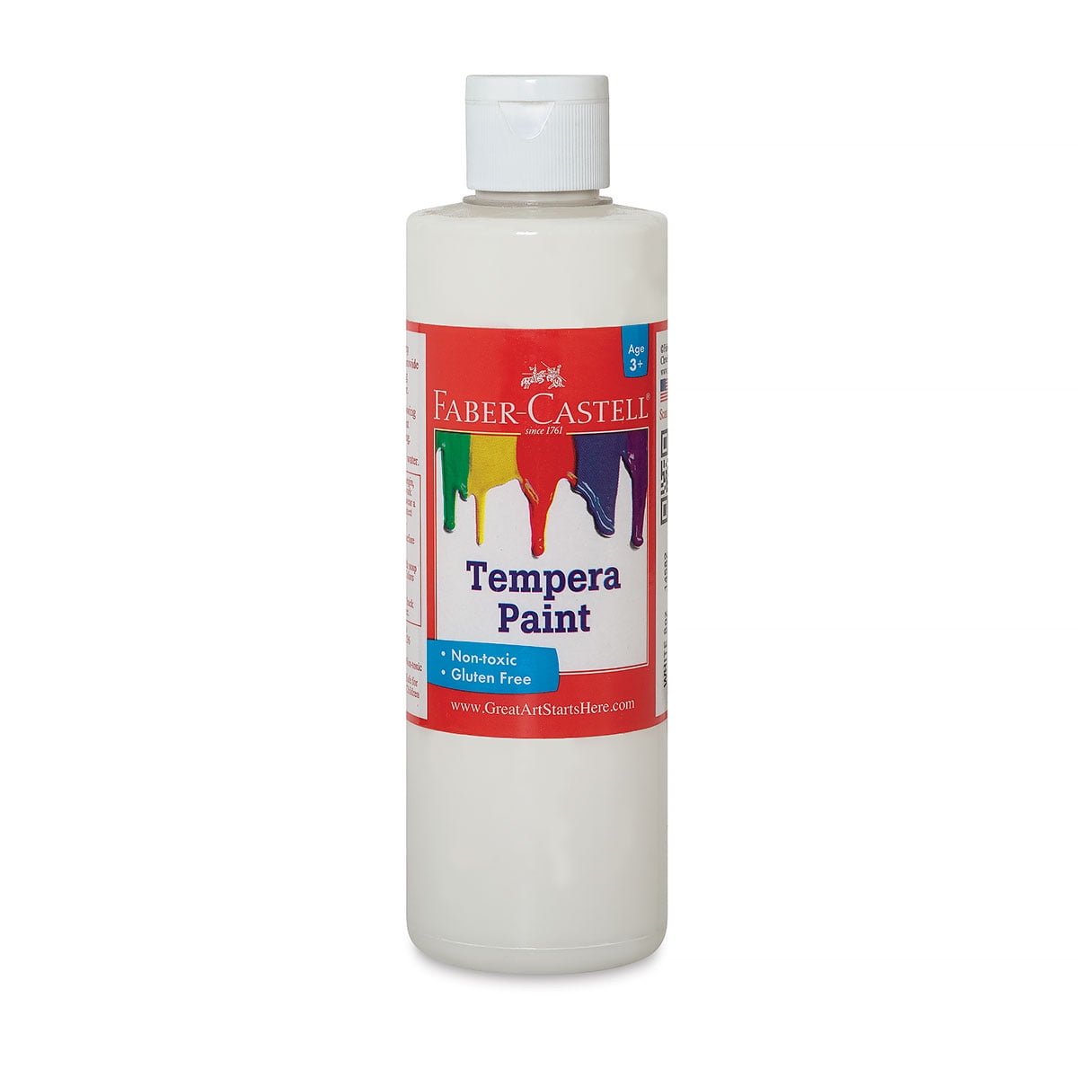 Faber-Castell Tempera Paint - White, 8 oz Bottle - Walmart.com ...