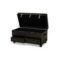 Callum Modern Transitional Faux Leather Upholstered 2-Drawer Storage ...