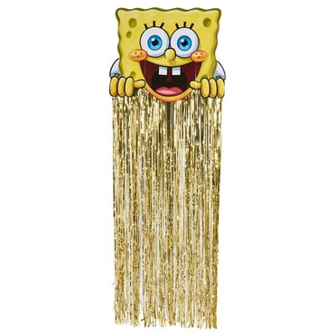 SpongeBob SquarePants Birthday Fringe Door Curtain, 5.5ft x 2.25ft ...