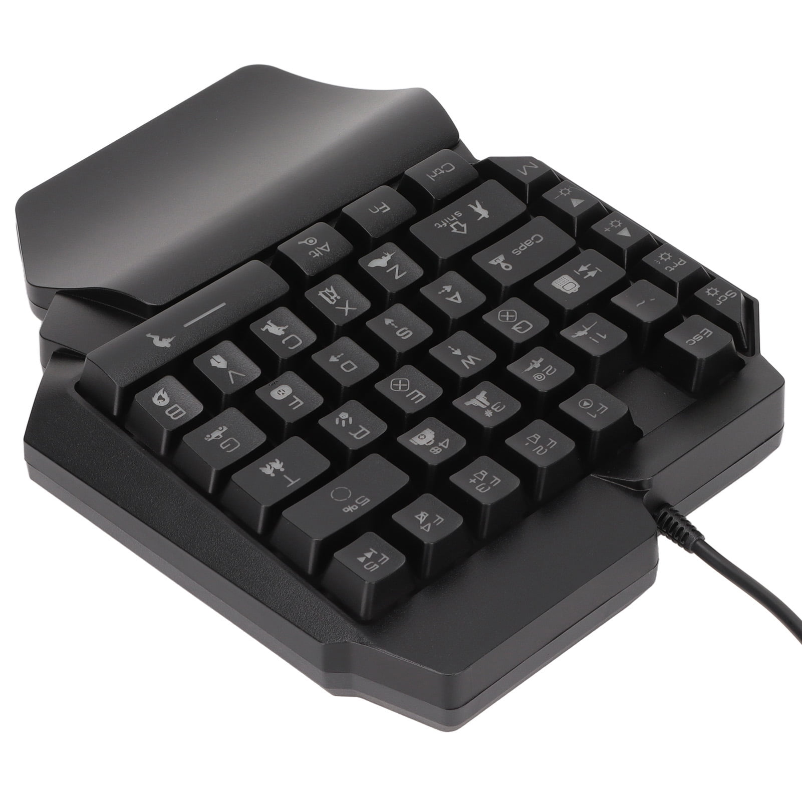 Teclado para juegos, teclado para juegos de una mano Teclado mecánico ...