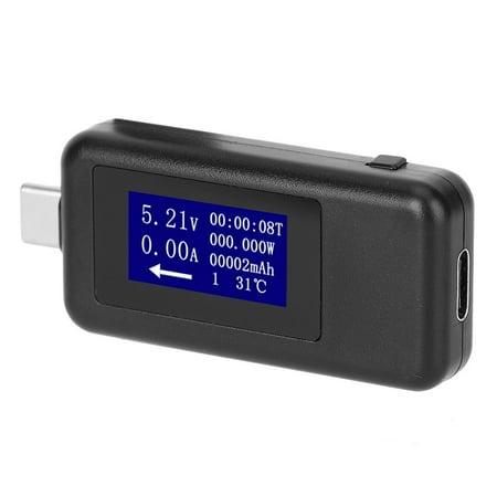 Type C Tester, Type C USB Tester Bidirectional Current Voltage DC ...
