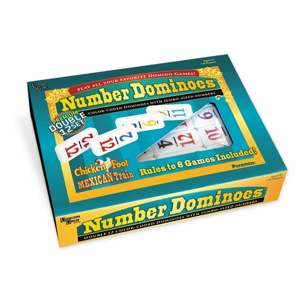 Puremco | Double 12 Numbered Dominoes - Walmart.com