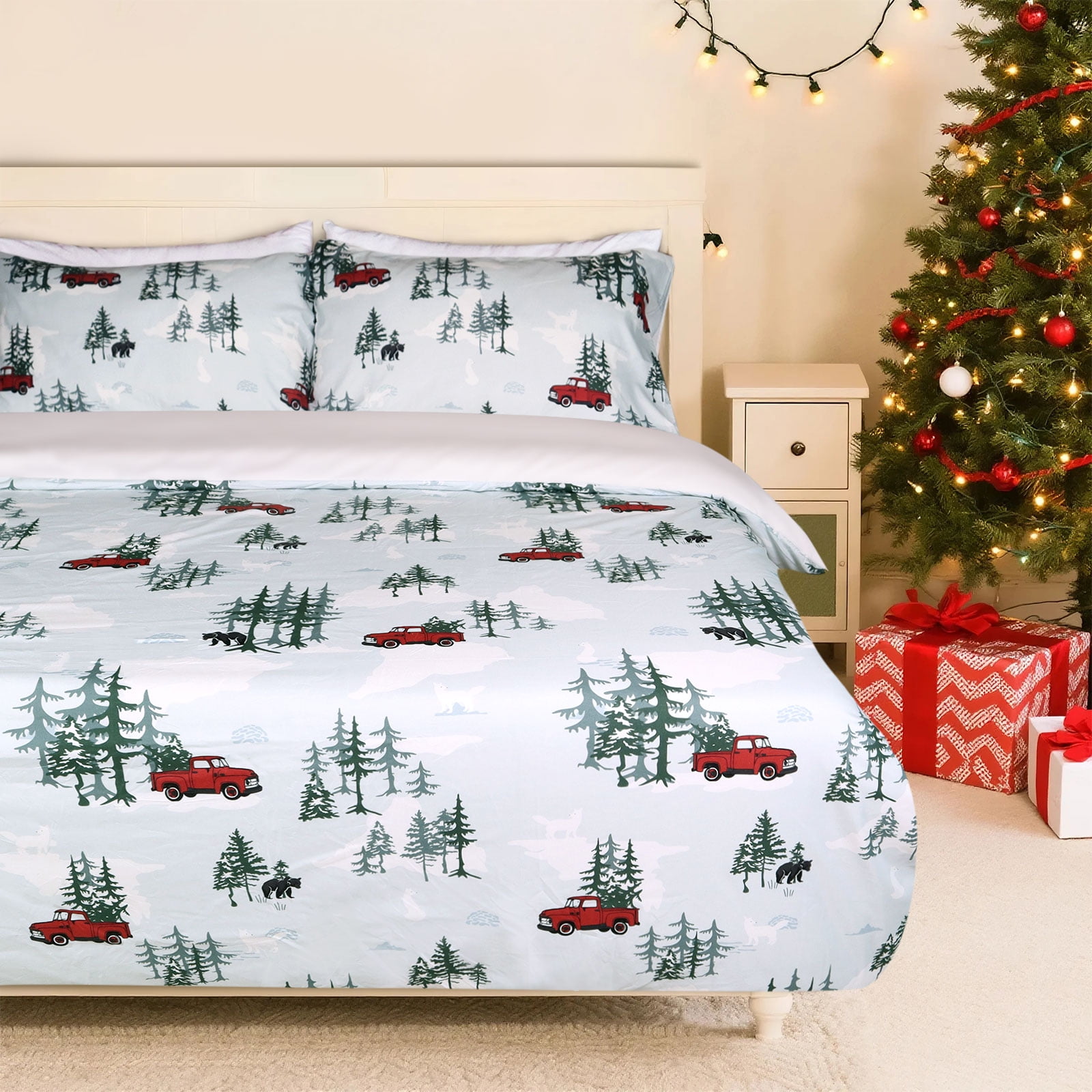 Click here for Gogreen Queen Christmas Duvet Cover  Soft & Breath... prices