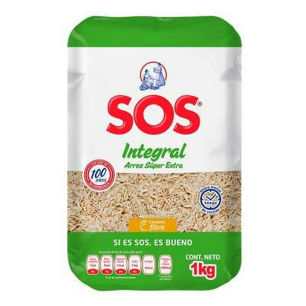 Arroz SOS integral súper extra 1 kg | Walmart en línea