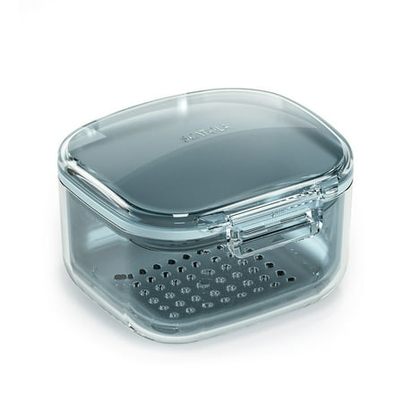 HISRFO Multifunction Denture Bath Kit with Strainer Basket, Three ...