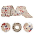 2 Rolls Patriotic Ribbon Stars Pattern Ribbon Independence Day Themed ...