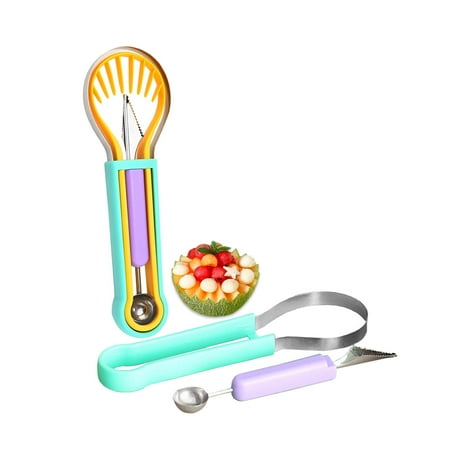 Ball Digger Set 4 in 1 Stainless Steel DIY Fruit Tool Spoon, Seed ...