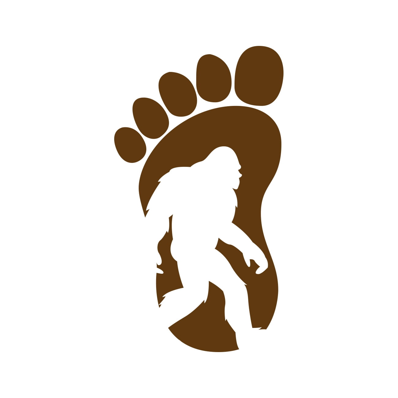 Bigfoot Foot Print Sticker Decal Die Cut - Self Adhesive Vinyl ...