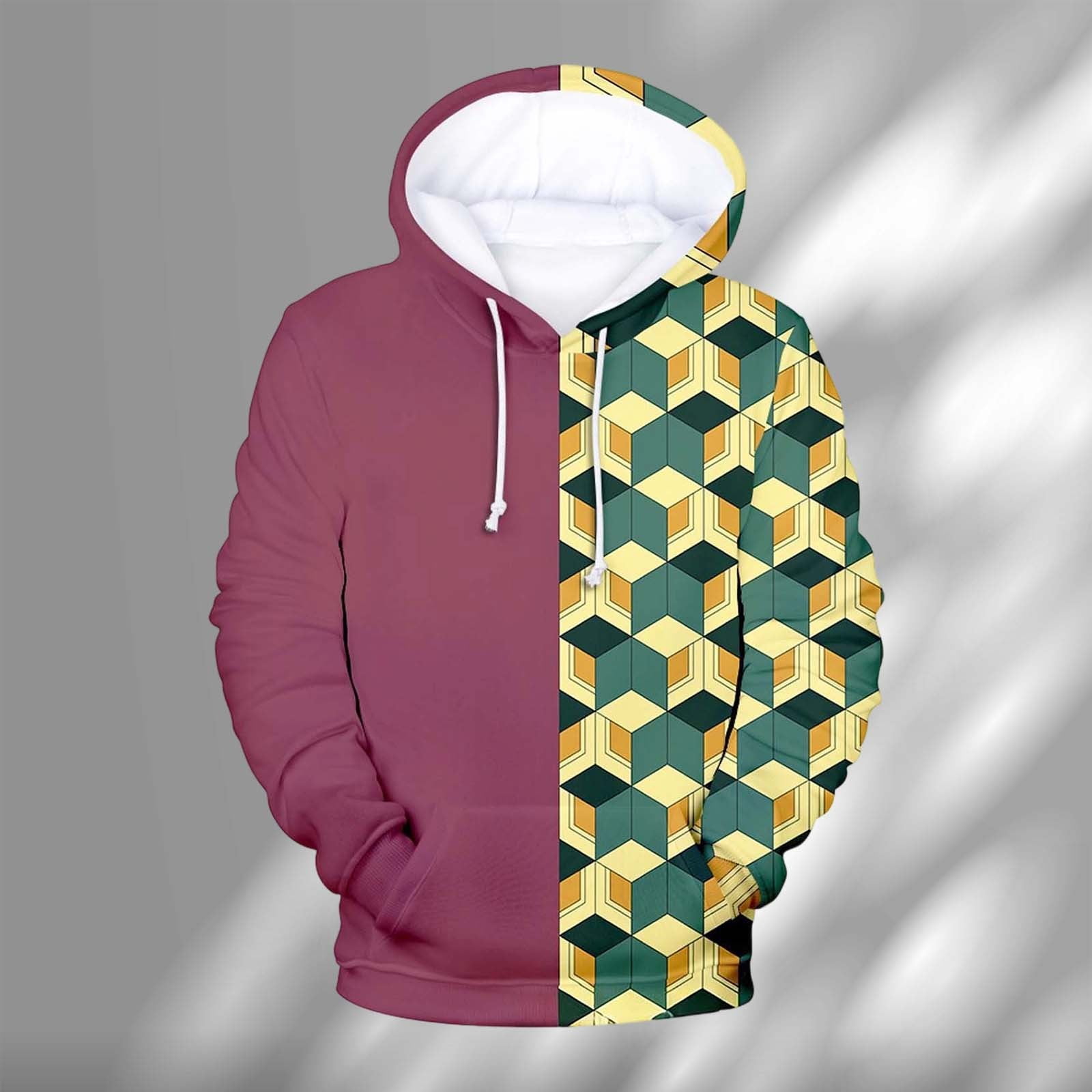 Click here for Whit3f1ve Demon Slayer Style Womens Casual Hooded... prices