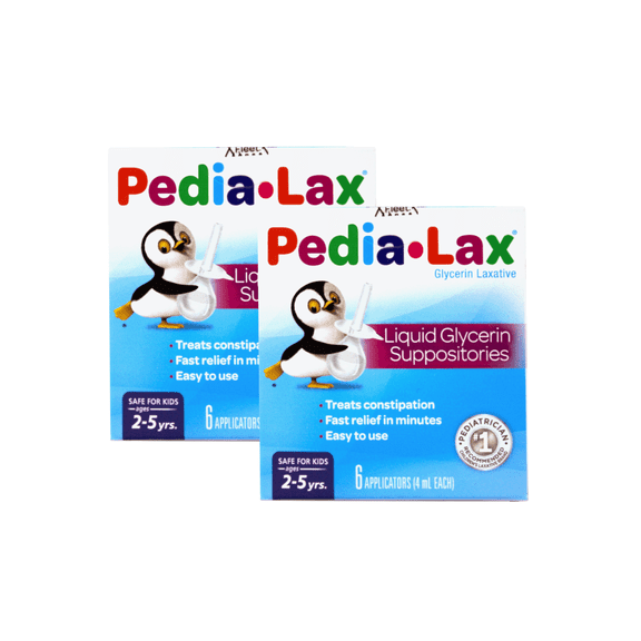 Fleet Pedia-Lax Liquid Glycerin Suppositories, 6 Count, Gentle ...