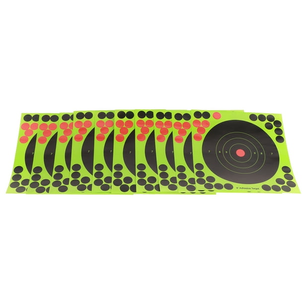Shot Paper Target Florescent Adhesive Shooting Targets Glow Shot And ...