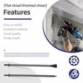 Air Pneumatic Hammer Chisel, 350mm & 450mm Long, Includes Flat and ...
